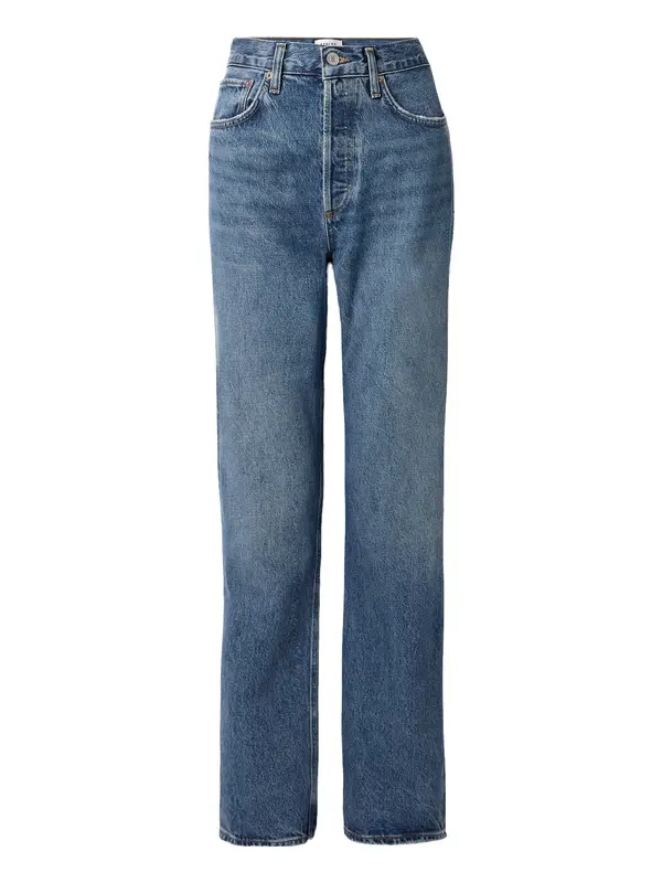 AGOLDE Kelly High-rise Straight-leg Jeans - Blue