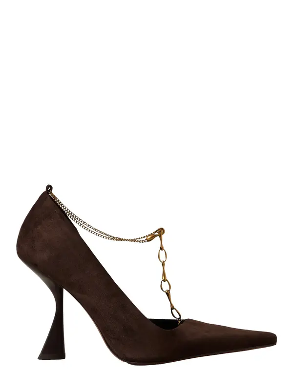 Cult Gaia Dionne Embellished Pumps - Brown