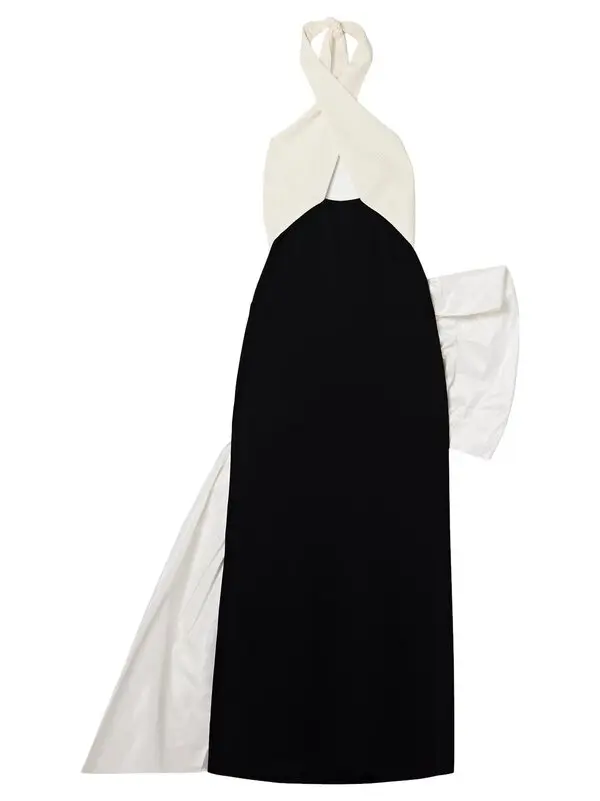 Johanna Ortiz Nomadic Tales Halterneck Midi Dress - Black