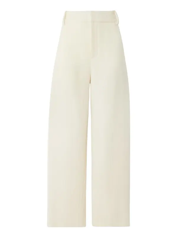LIBEROWE Alba Wool-blend Tweed Pants - Ivory