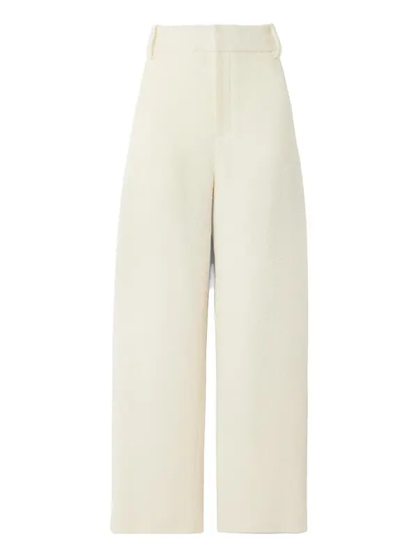 LIBEROWE Alba Wool-blend Tweed Pants - Neutrals