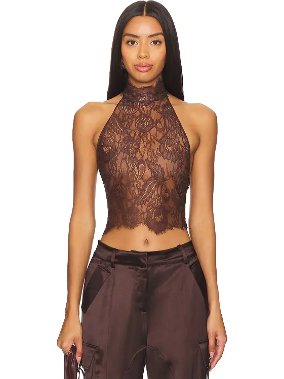 Retrofete Violet Top - Dark Chocolate