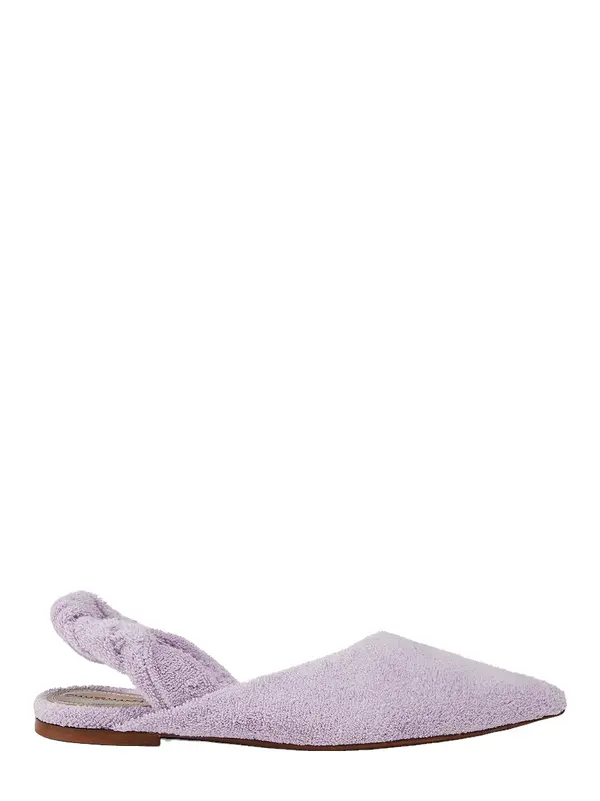 Zimmermann Terry Slingback Point-toe Flats - Lilac