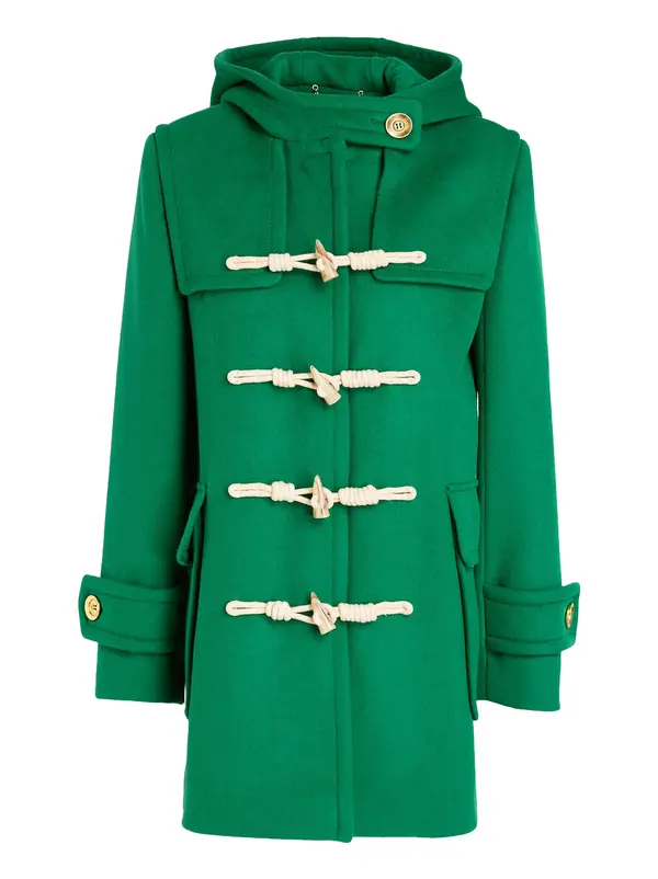 Zimmermann Brushed Wool-blend Felt Hooded Coat - Green