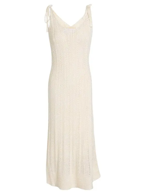 Zimmermann Crochet-knit Midi Dress - Cream