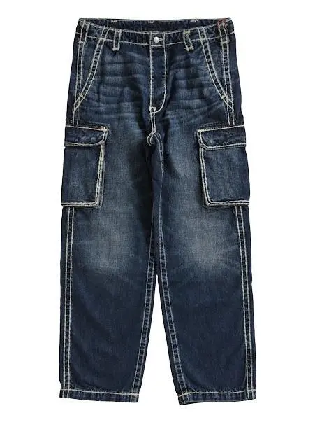 Supreme True Religion Denim Cargo Pant - Washed Blue