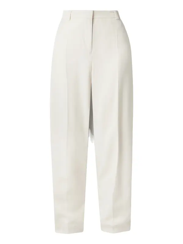 TOTEME Crepe Tapered Trousers - Ecru