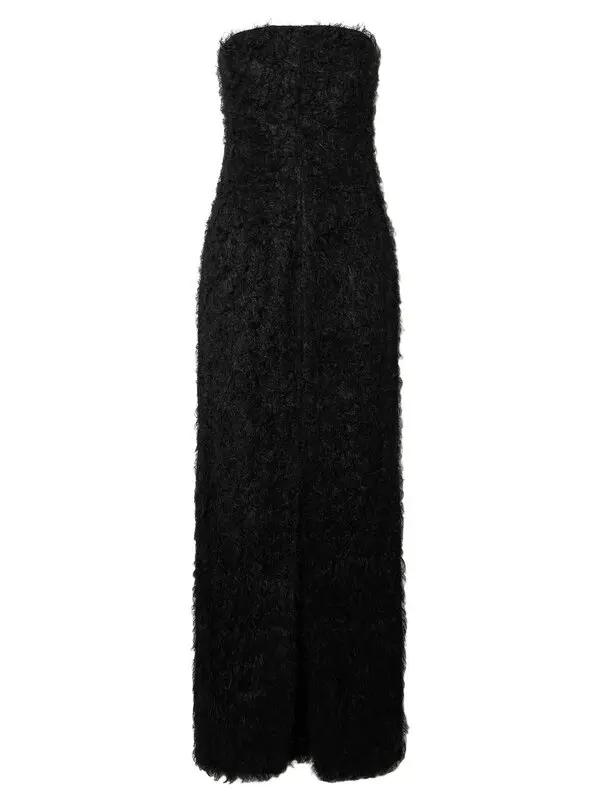 TOTEME Strapless Fil Coupé Maxi Dress - Black