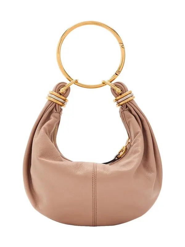 Chloé Bracelet Top Handle Leather Bag - Rose