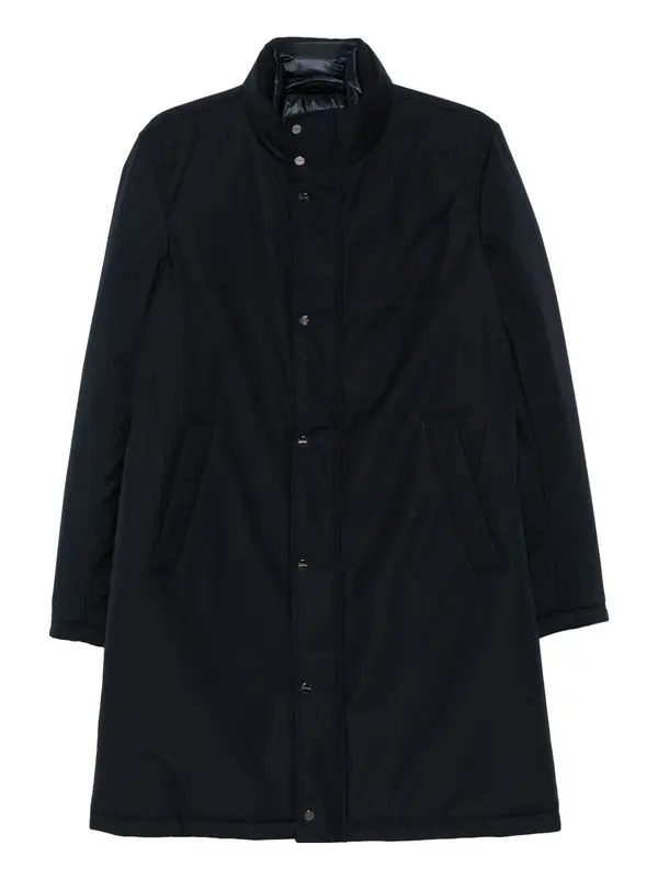 Herno Layered Coat - Blue