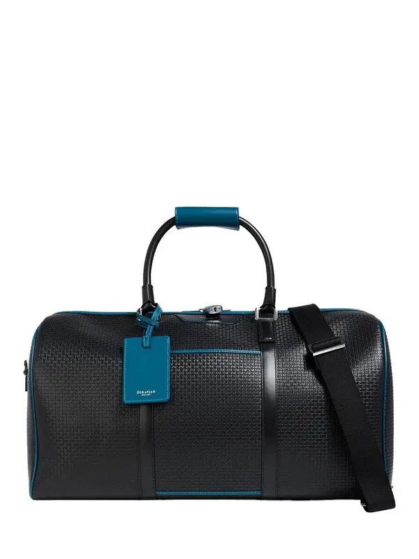 SERAPIAN Embossed Coated Canvas Weekend Bag - Petrol