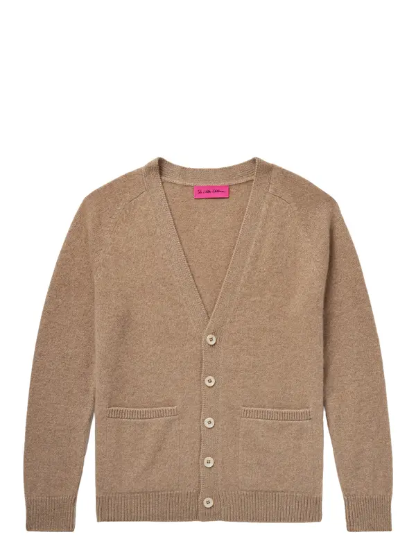 THE ELDER STATESMAN Cashmere Cardigan - Brown