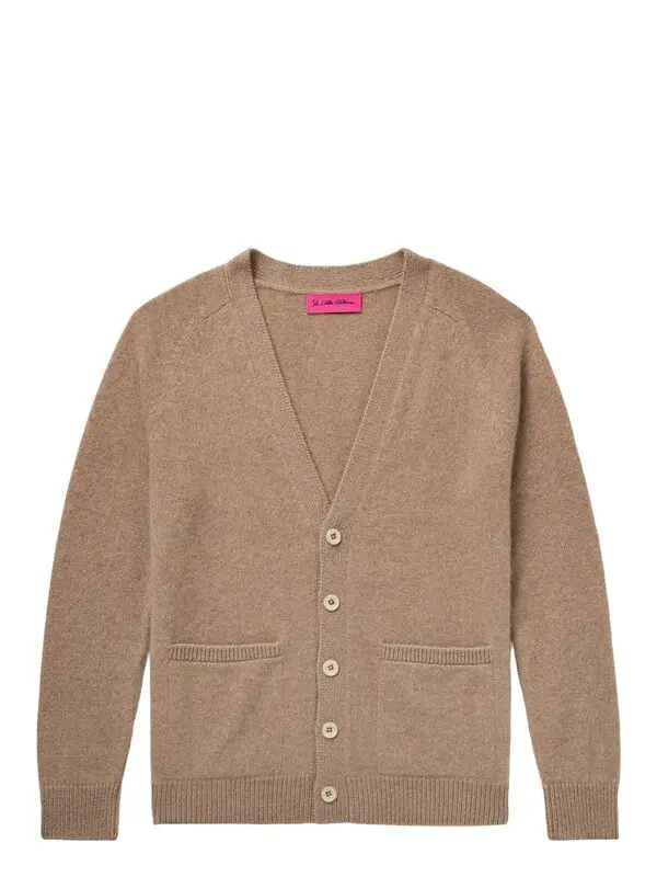 THE ELDER STATESMAN Cashmere Cardigan - Brown
