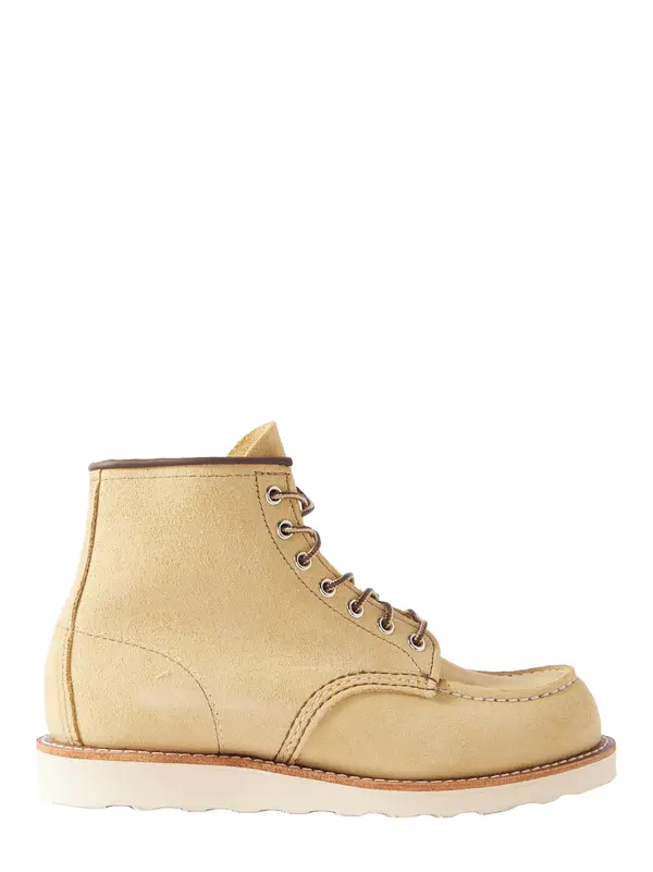 Red Wing 8833 Classic Moc Brushed-leather Boots - Neutrals