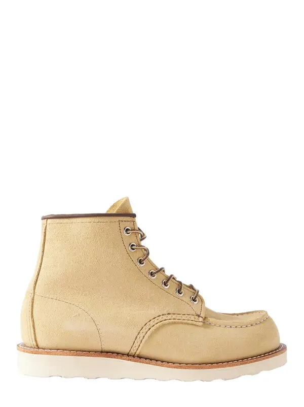 Red Wing 8833 Classic Moc Brushed-leather Boots - Neutrals