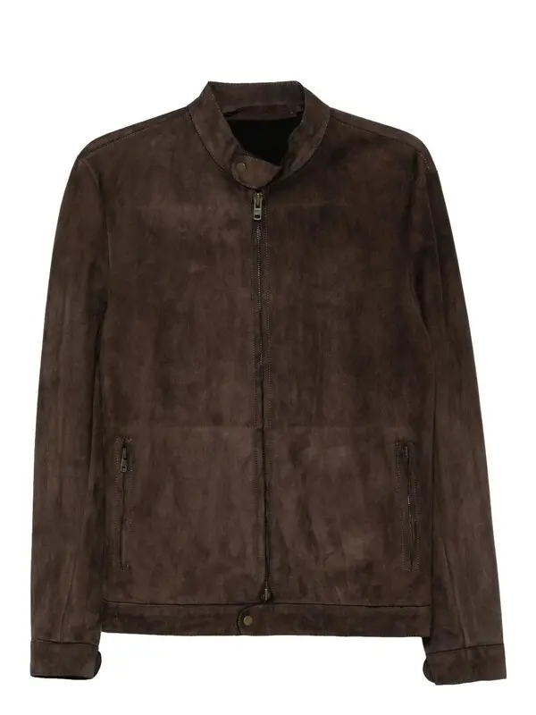 SALVATORE SANTORO Suede Jacket - Brown