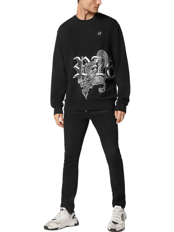 Philipp Plein Dragon Sweatshirt - Black