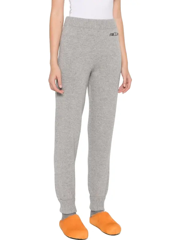 TWINSET Logo-embroidered Track Pants - Grey