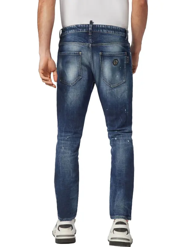 Philipp Plein Skinny-fit Denim Jeans - Blue
