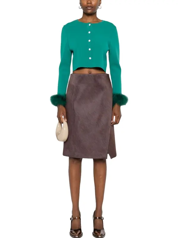 Philosophy Di Lorenzo Serafini Wrap Midi Skirt - Brown