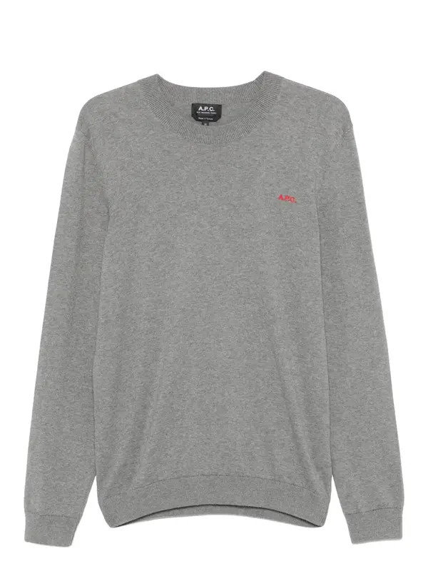 A.p.c. Cotton Sweater - Grey
