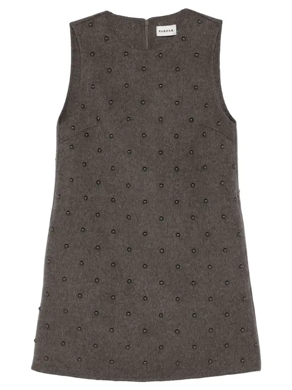 P.a.r.o.s.h Stud-embellished Dress - Grey