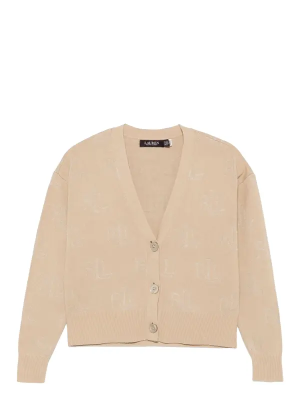 Ralph Lauren Logo-jacquard Cardigan - Brown
