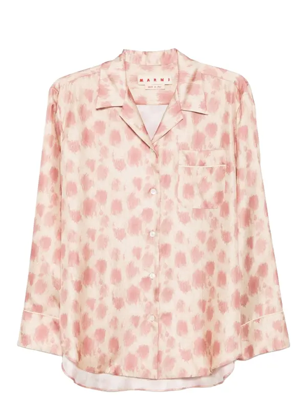 Marni Animal-print Shirt - Pink