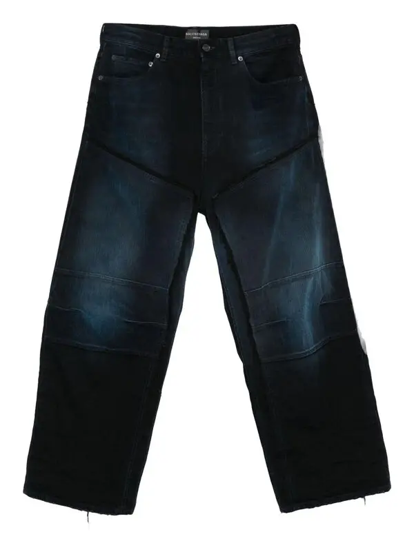 Balenciaga Double Knee Jeans - Blue