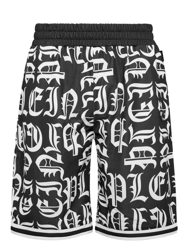 Philipp Plein Logo-print Shorts - Black