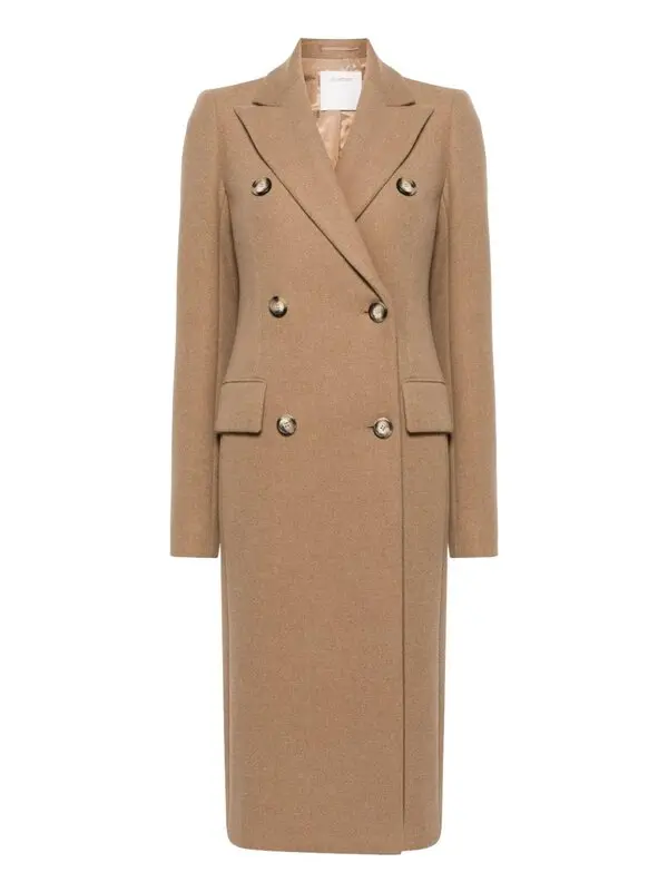 Sportmax Ghia Mid-length Coat - Neutrals