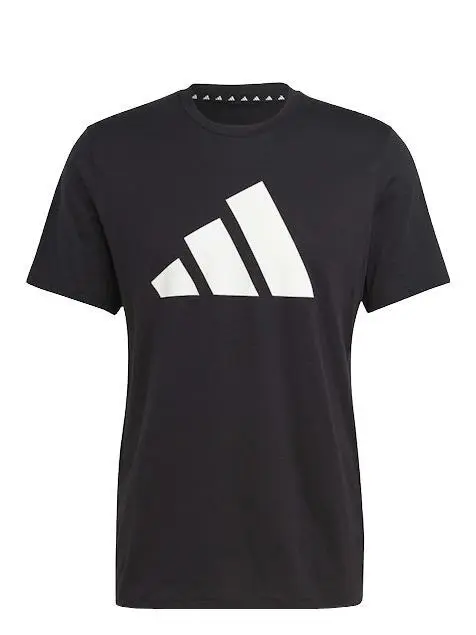 Adidas Train Essentials Feelready Logo Training Tee Shirt - Black/white