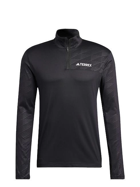 Adidas Terrex Half-zip Long Sleeve Tee - Black
