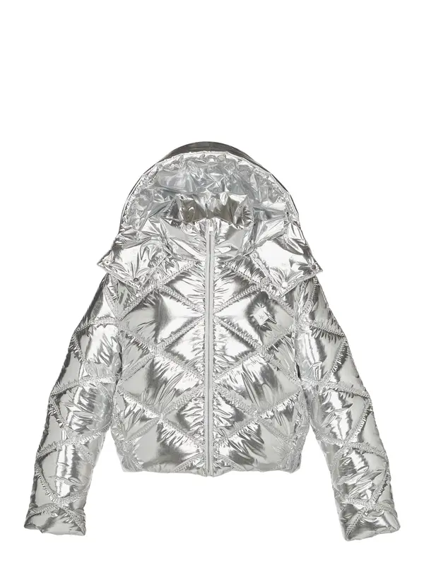 Mcm Après-ski Quilted Puffer Jacket - Silver