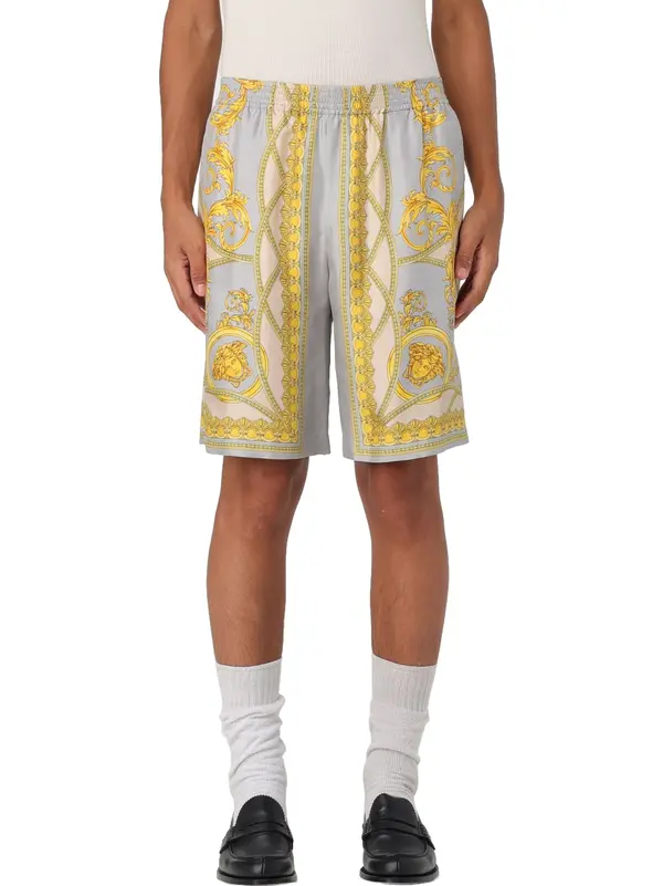 Versace Printed Shorts - Gold