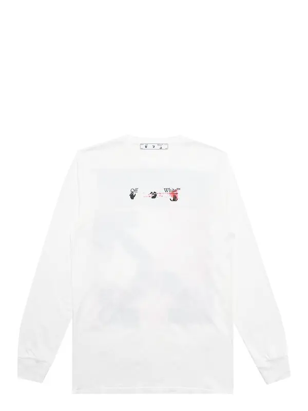 Off-White Acrylic Arrow Long-sleeve Tee - White