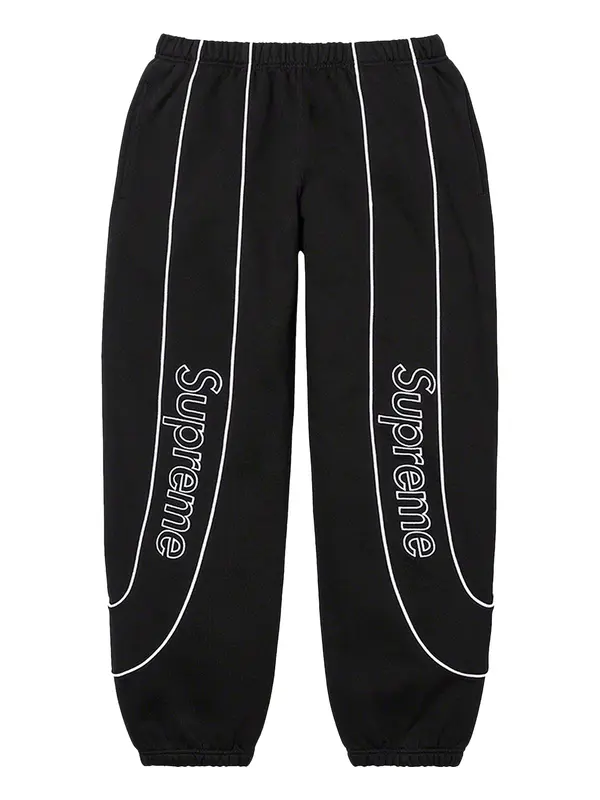Supreme Track Paneled Sweatpant - Black