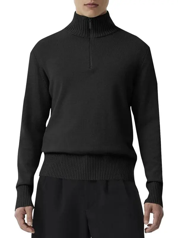 Canada Goose Rosseau Quarter-zip Sweater - Black