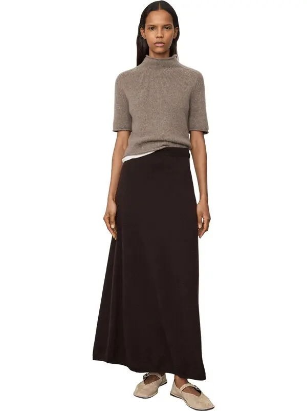 LISA YANG The Dolly Skirt - Dark Oak