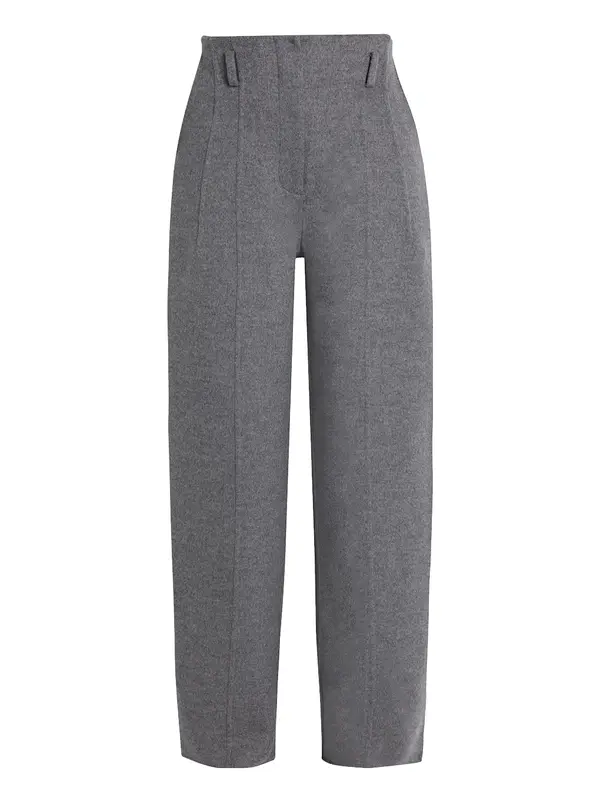 PETER DO Wool And Cashmere-blend Felt Wide-leg Pants - Gray
