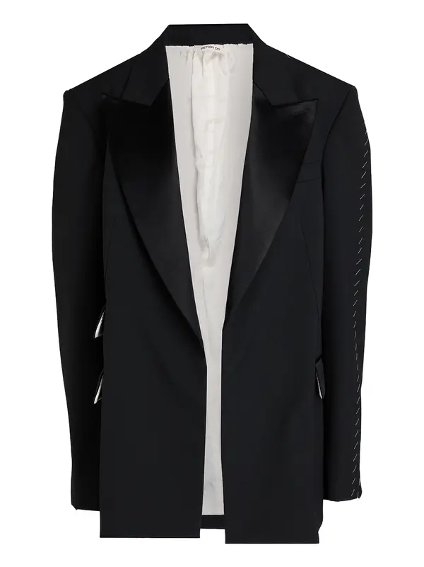 PETER DO Twill Blazer - Black
