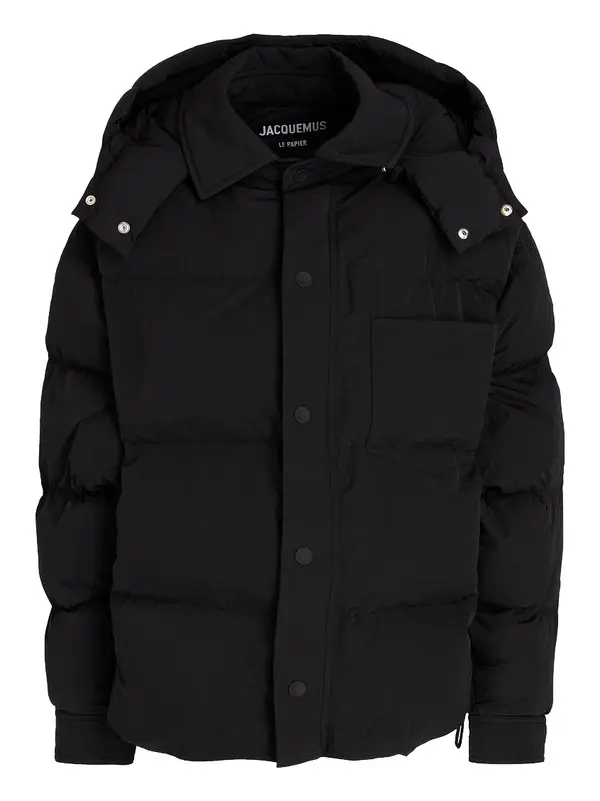 Jacquemus La Doudoune Quilted Hooded Jacket - Black