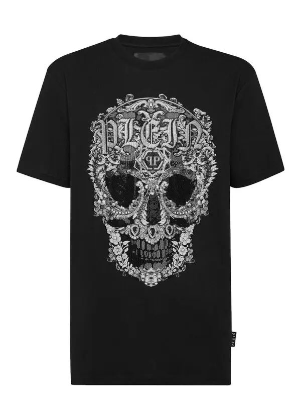 Philipp Plein Ss Baroque Skull T-shirt - Black