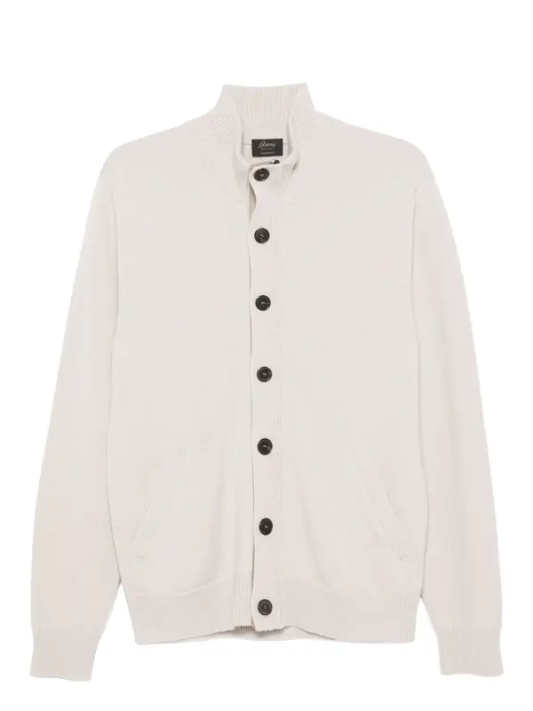 Brioni Cashmere Cardigan - Neutrals