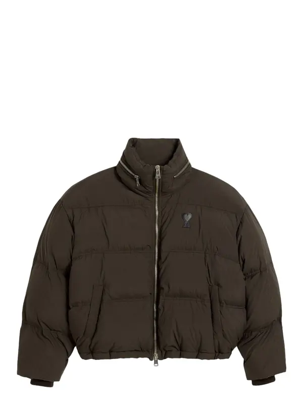 Ami De Coeur Down Puffer Jacket - Brown