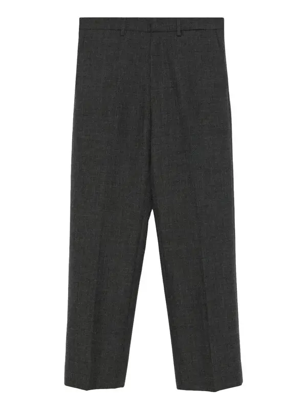 Miu Miu Logo-patch Trousers - Grey