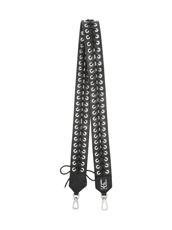 LUDOVIC DE SAINT SERNIN Lace-up Bag Strap - Black