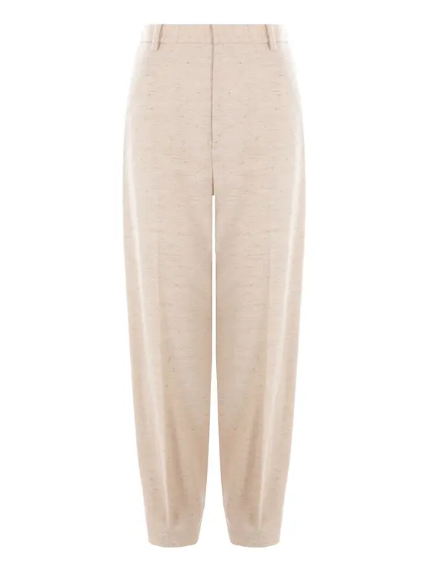 Loro Piana Straight-leg Tweed Trousers - Neutrals