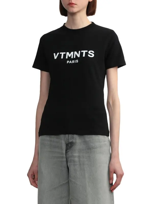 VTMNTS Logo-print T-shirt - Black
