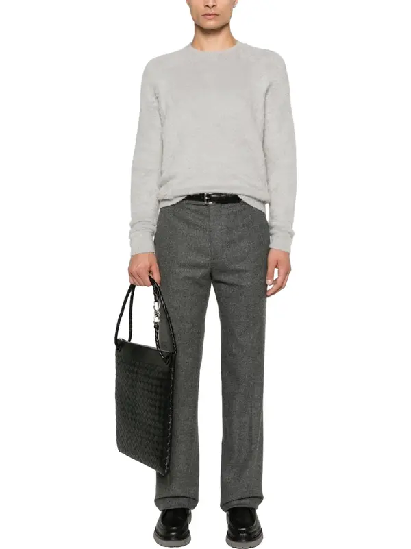 ROBERTO COLLINA Brushed-effect Sweater - Grey